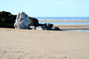 The Stone Ogre on Cleveleys beach - Visit Cleveleys