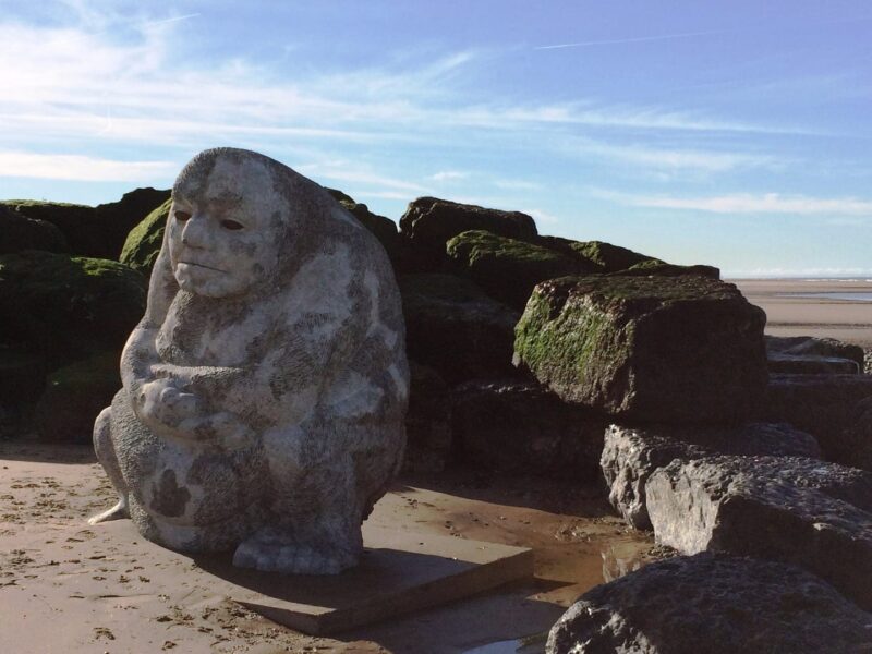 The Stone Ogre on Cleveleys beach - Visit Cleveleys