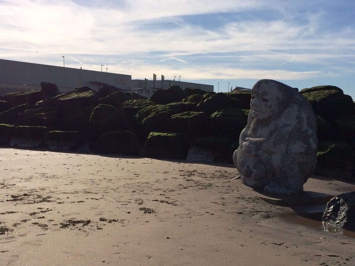 The Stone Ogre on Cleveleys beach - Visit Cleveleys