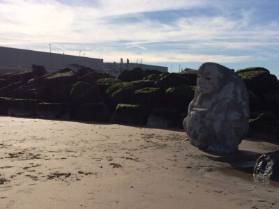 The Stone Ogre on Cleveleys beach - Visit Cleveleys