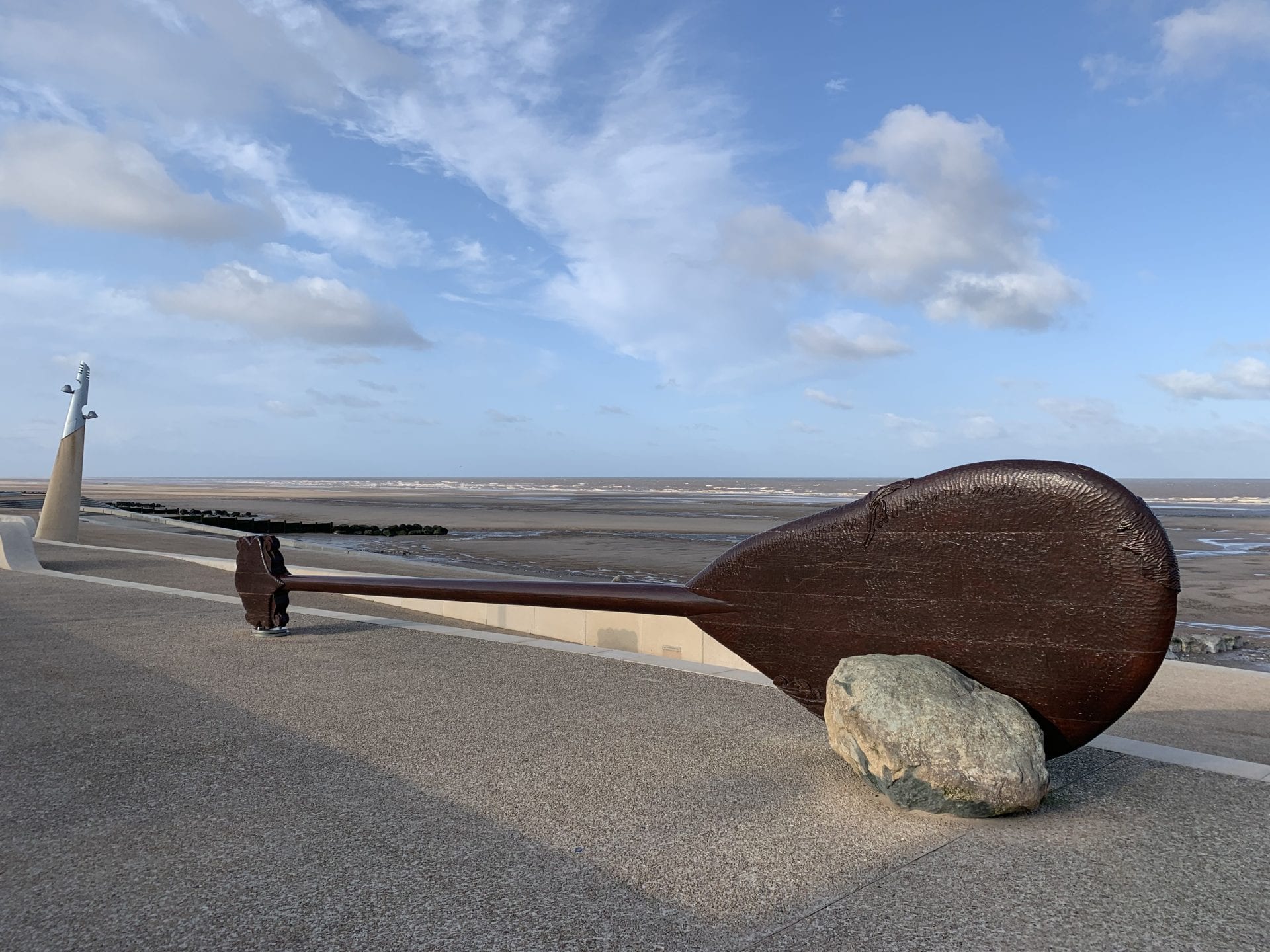 Public Art: Giant Ogres Paddle • take a look with Visit Cleveleys