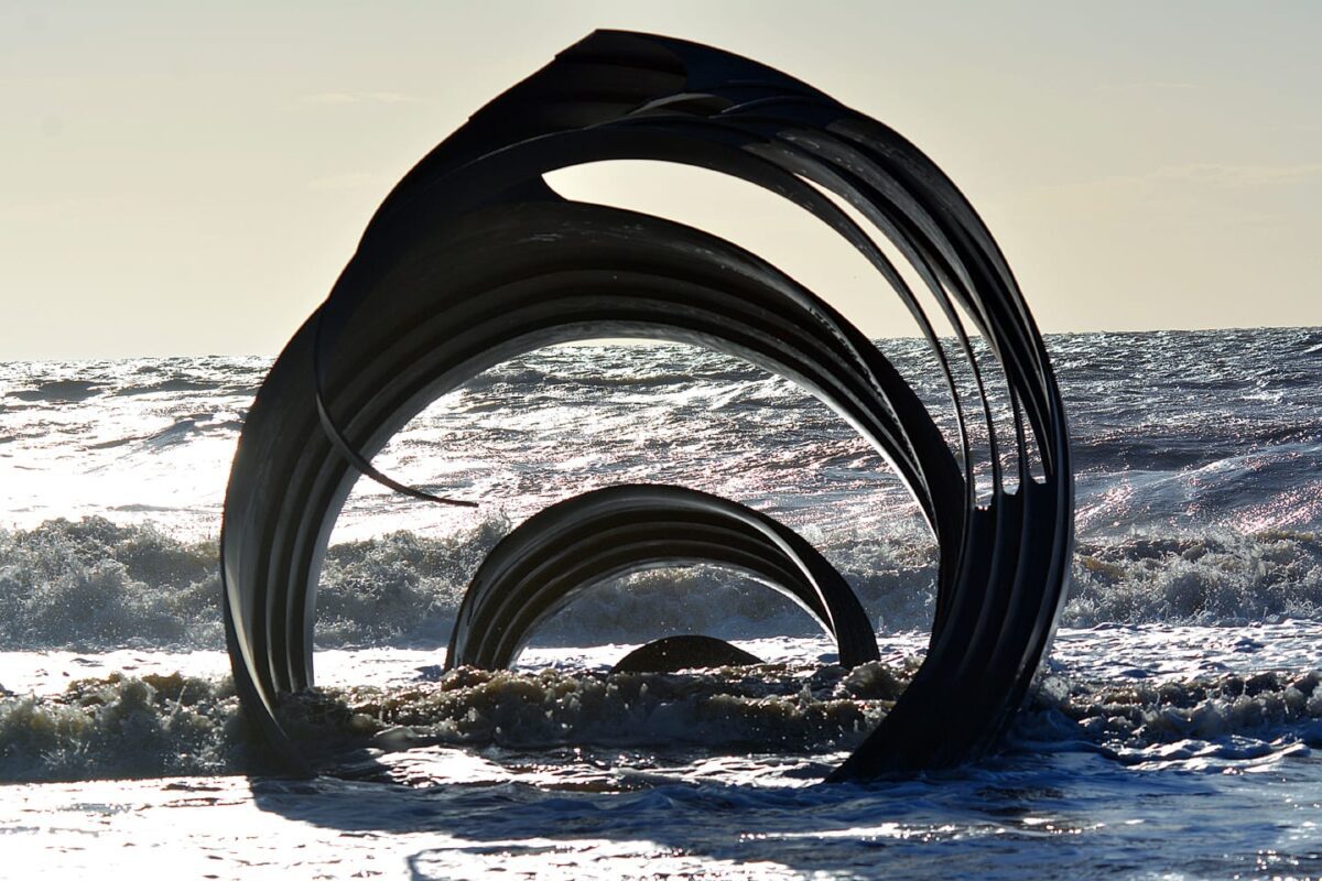Public Art: Mary's Shell on Cleveleys Beach • Visit Cleveleys